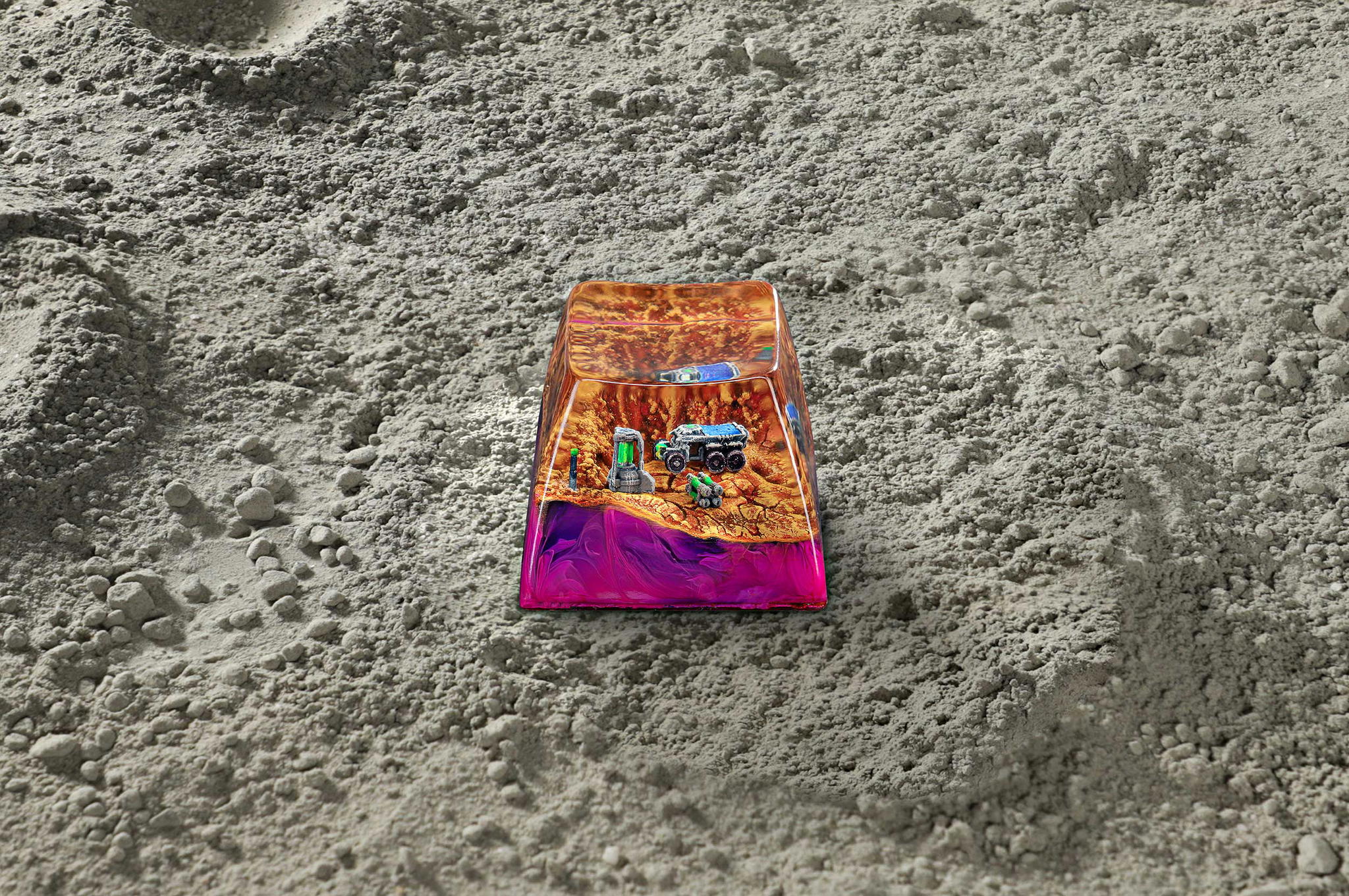 Eden reimagined: Butterscotch Planet keycaps - Jelly Key